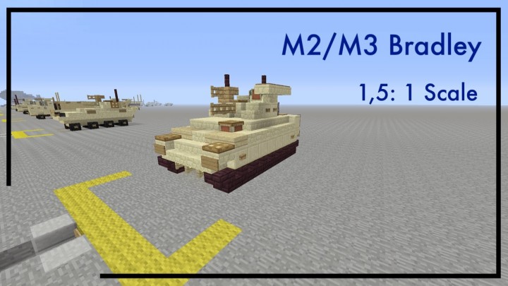 M2/M3 Bradley | 1,5: 1 Scale Minecraft Map