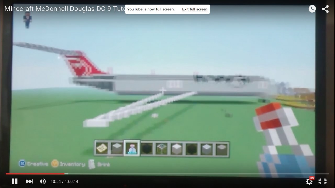 McDonnell Douglas DC-9-50 Tutorial (Northwest Airlines) Minecraft Map