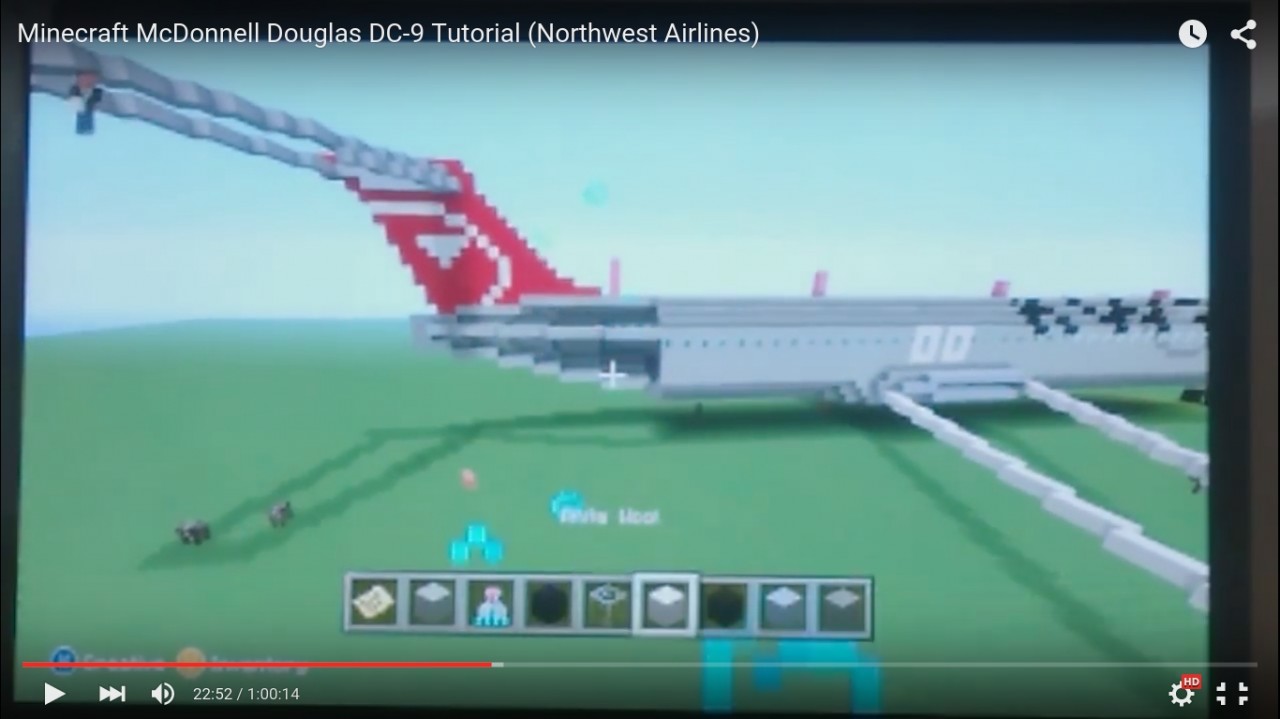 McDonnell Douglas DC-9-50 Tutorial (Northwest Airlines) Minecraft Map