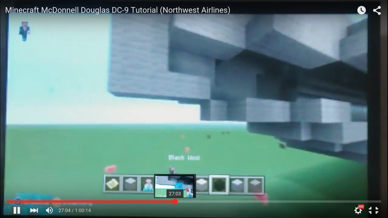 McDonnell Douglas DC-9-50 Tutorial (Northwest Airlines) Minecraft Map