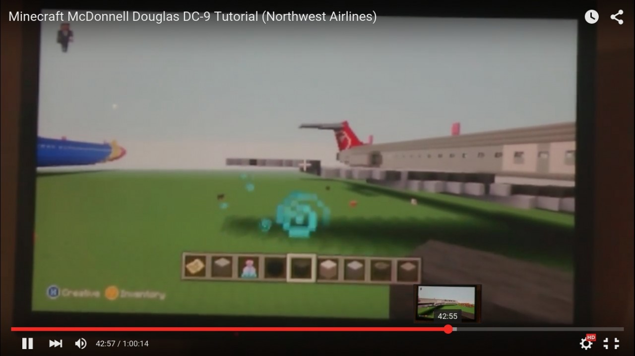 McDonnell Douglas DC-9-50 Tutorial (Northwest Airlines) Minecraft Map