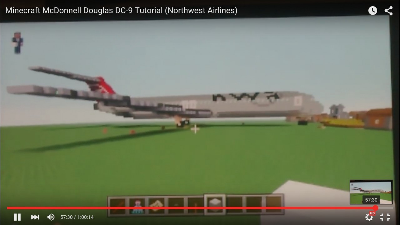 McDonnell Douglas DC-9-50 Tutorial (Northwest Airlines) Minecraft Map