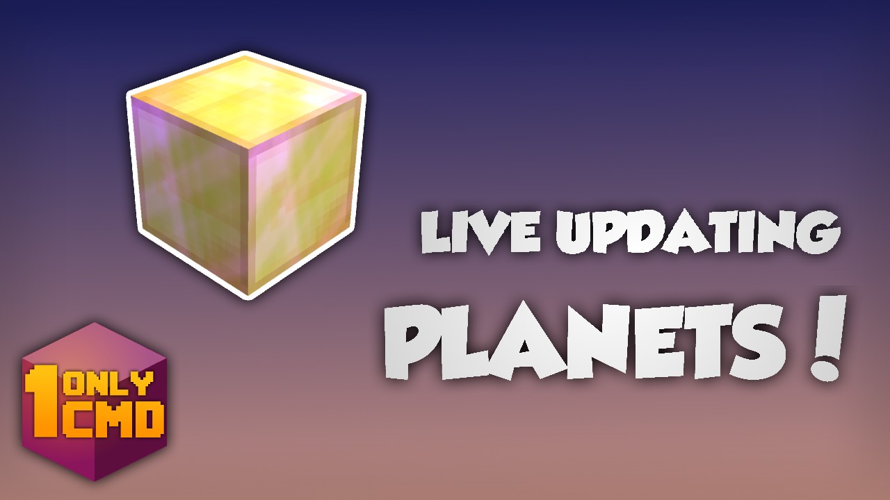 The Solar System in Two Commands [Minecraft 1.8] Minecraft Map