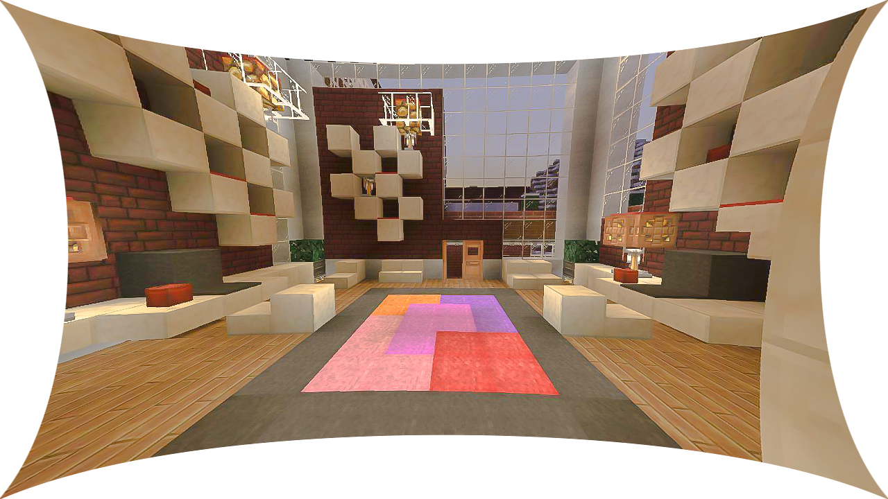 Abstract Cube House Minecraft Map
