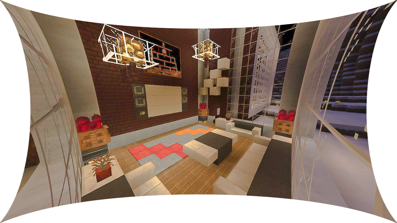 Abstract Cube House Minecraft Map
