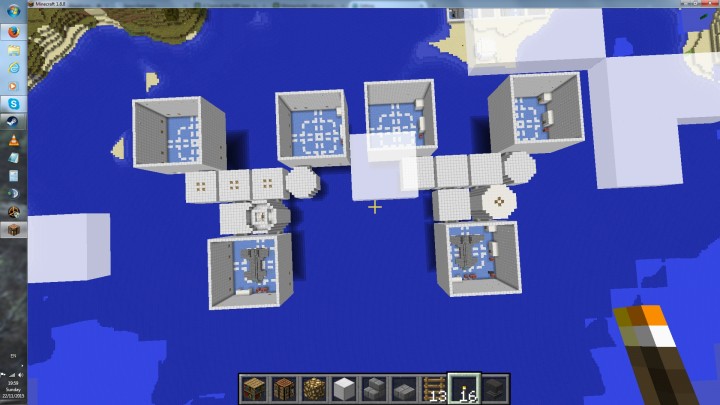 X-Com UFO Defense Underground Base Minecraft Map