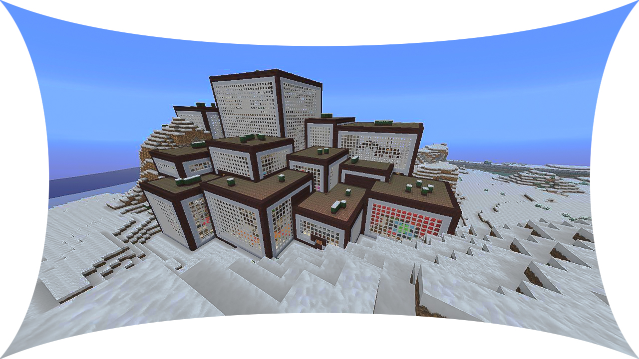 Abstract Cube House Minecraft Map