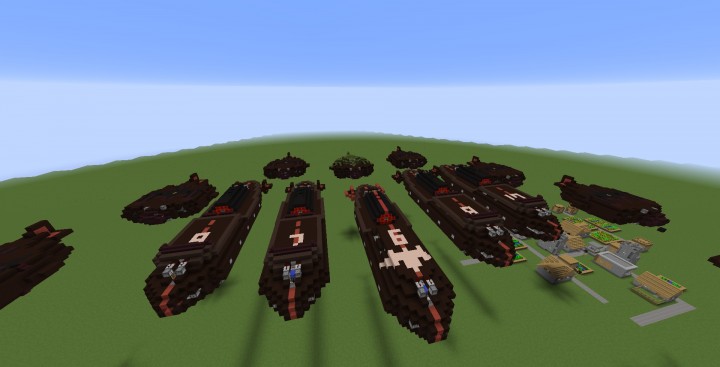 Movecraft Stealth Airship Convoy Craft Minecraft Map