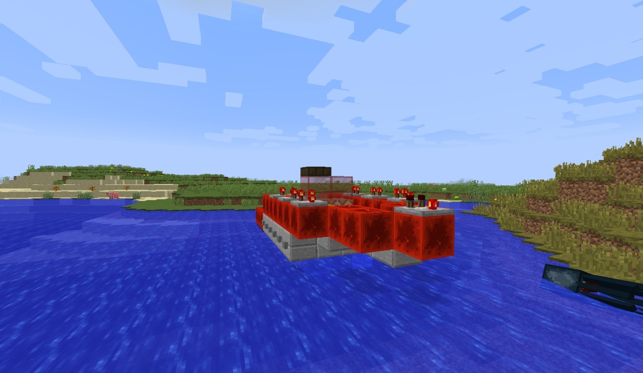 RedStone MotorBoat Minecraft Map
