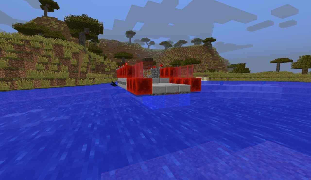 RedStone MotorBoat Minecraft Map