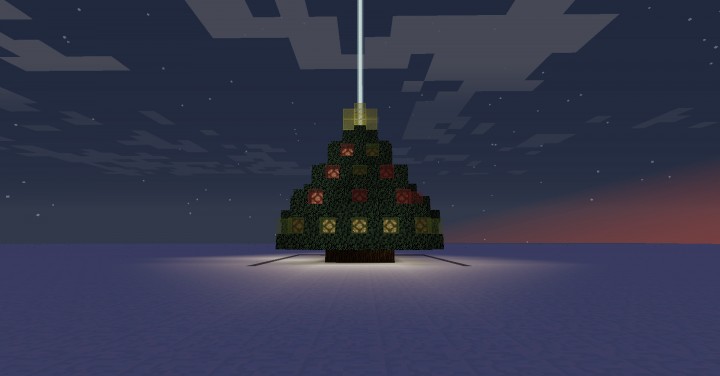 advent-ure 2015 twinkling light tree beacon Minecraft Map