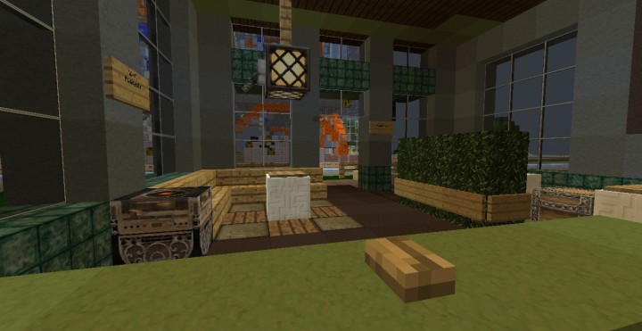 Starbucks or coffee shop Minecraft Map