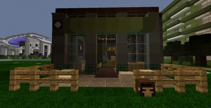 Starbucks or coffee shop Minecraft Map