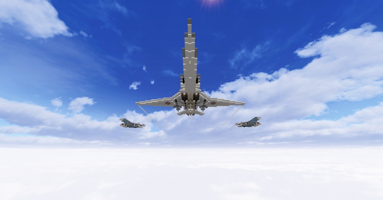 Tupolev Tu-22M Strategic bomber Minecraft Map