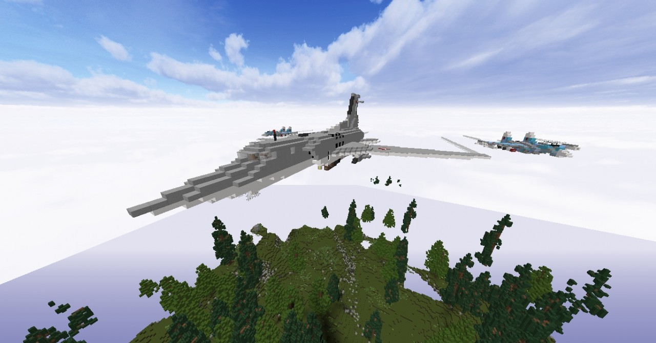 Tupolev Tu-22M Strategic bomber Minecraft Map