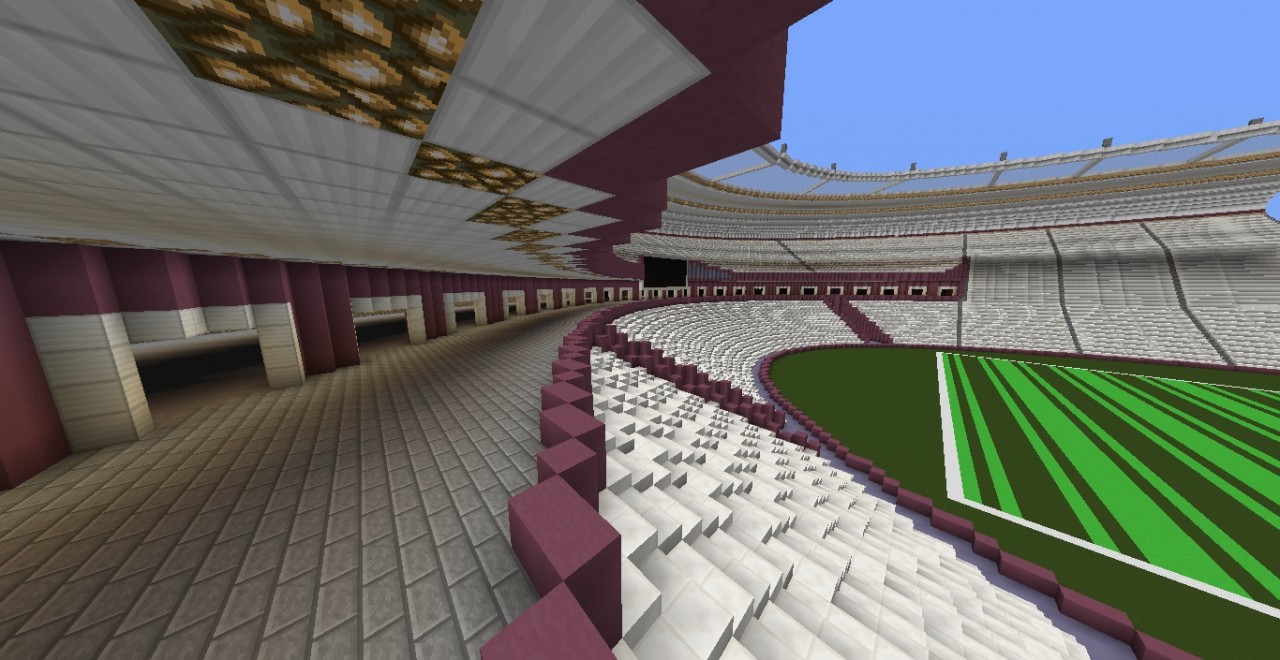 Minecraft West Ham Olympic Stadium Minecraft Map