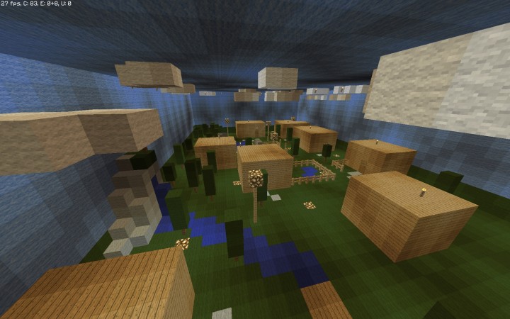 Burning town (For PopularMMOs Minecraft Map