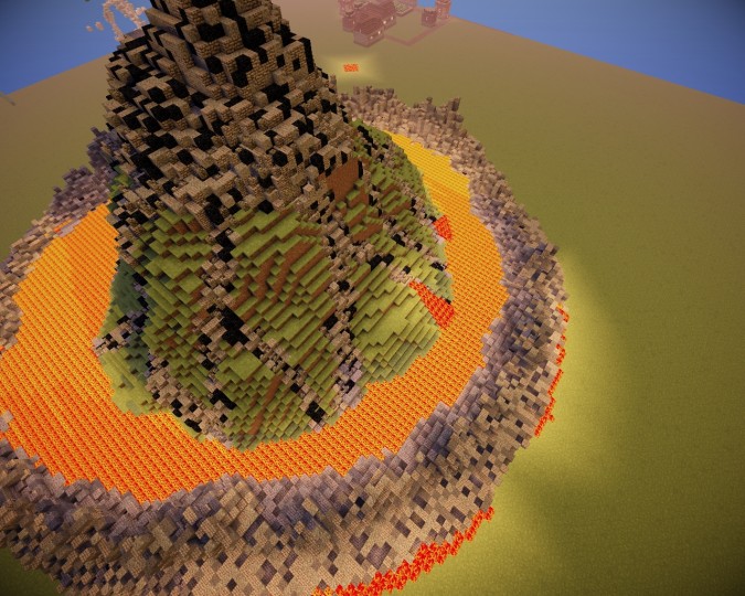 Speed Build 1 Hour #1 : Volcano Minecraft Map