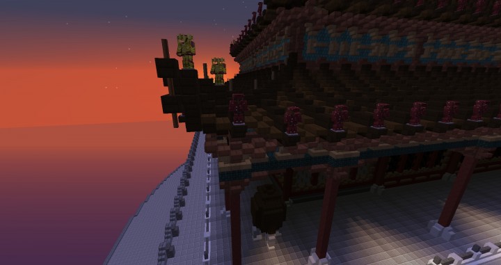 Forbidden City 'Gate of Divine Prowess' Minecraft Map