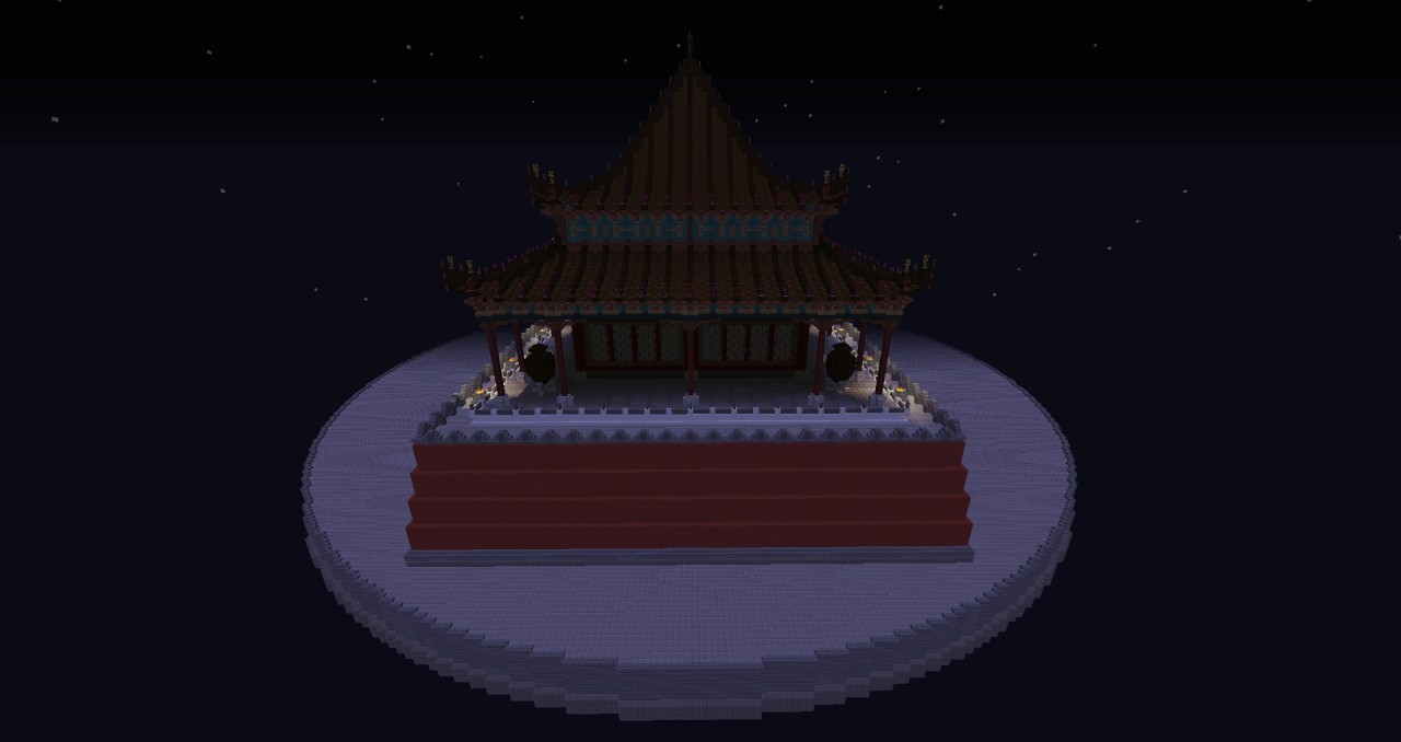 Forbidden City 'Gate of Divine Prowess' Minecraft Map