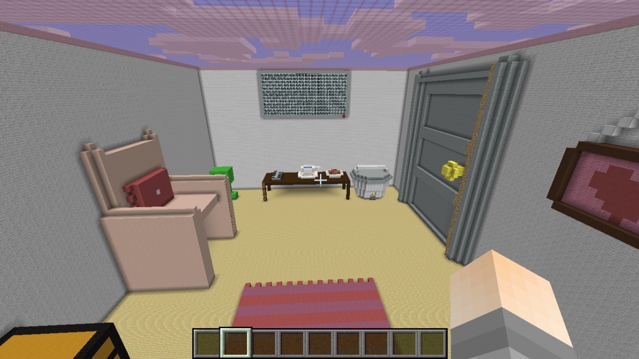 Giant pink bedroom Minecraft Map