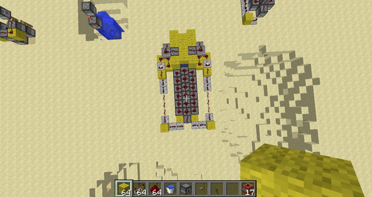 Compact 240 block range scatter cannon Minecraft Map