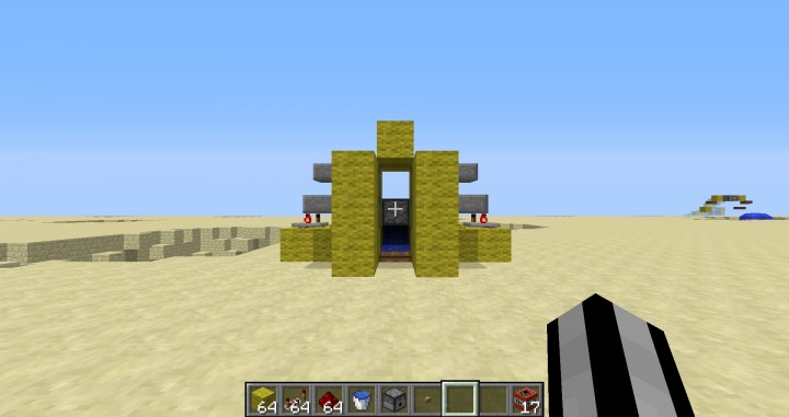 Compact 240 block range scatter cannon Minecraft Map