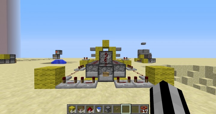 Compact 240 block range scatter cannon Minecraft Map