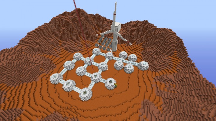 PMC Build Contest map - Mars base Minecraft Map