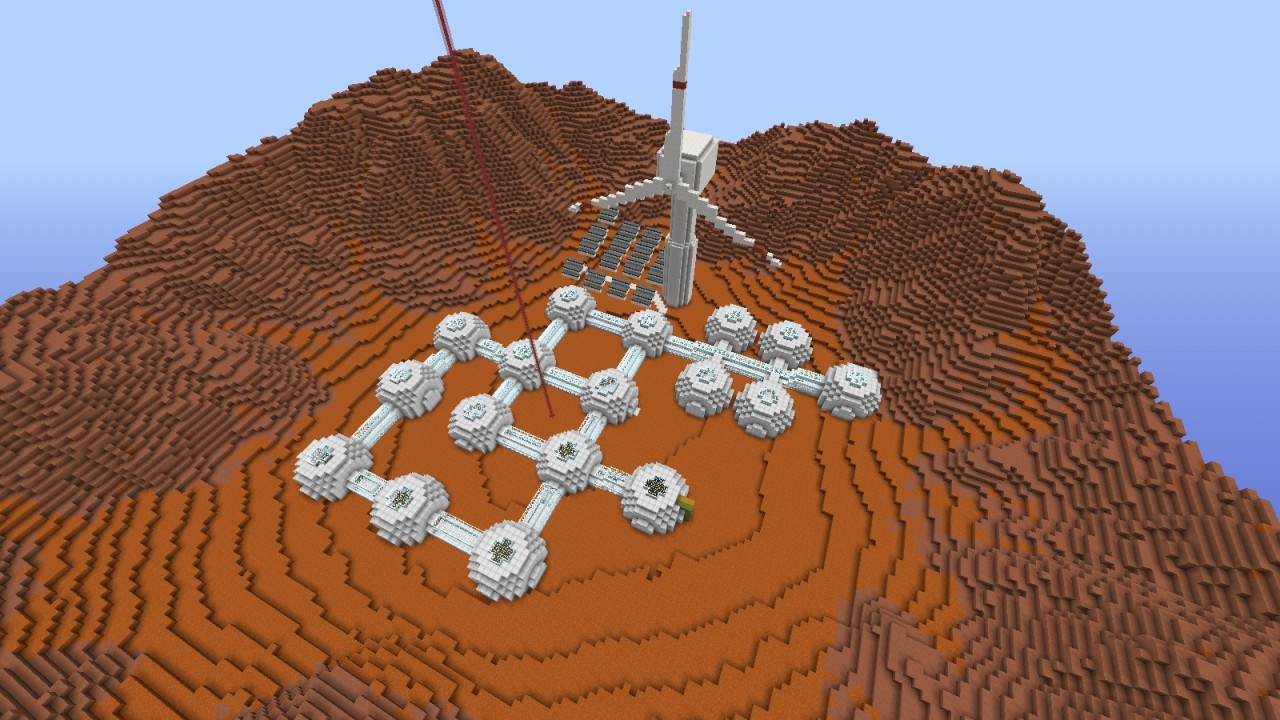 PMC Build Contest map - Mars base Minecraft Map