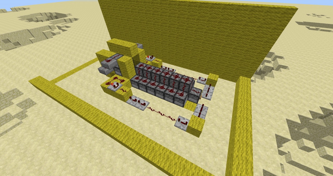 Compact 240 block range scatter cannon Minecraft Map