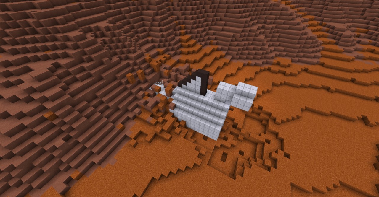 Crashed human ship-Life On Mars Minecraft Map