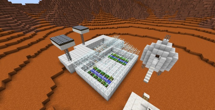 Life on Mars Solo Build Challenge Minecraft Map