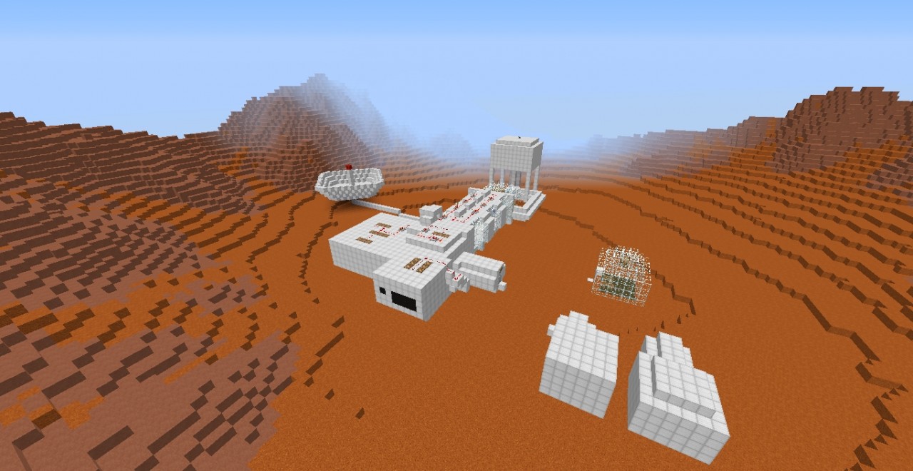 mars base (with redstone circuit) Minecraft Map