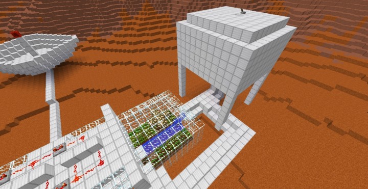 mars base (with redstone circuit) Minecraft Map