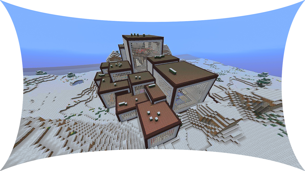 Abstract Cube House Minecraft Map