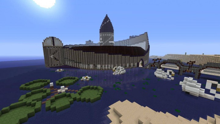 Fantasy Water Castle Minecraft Map