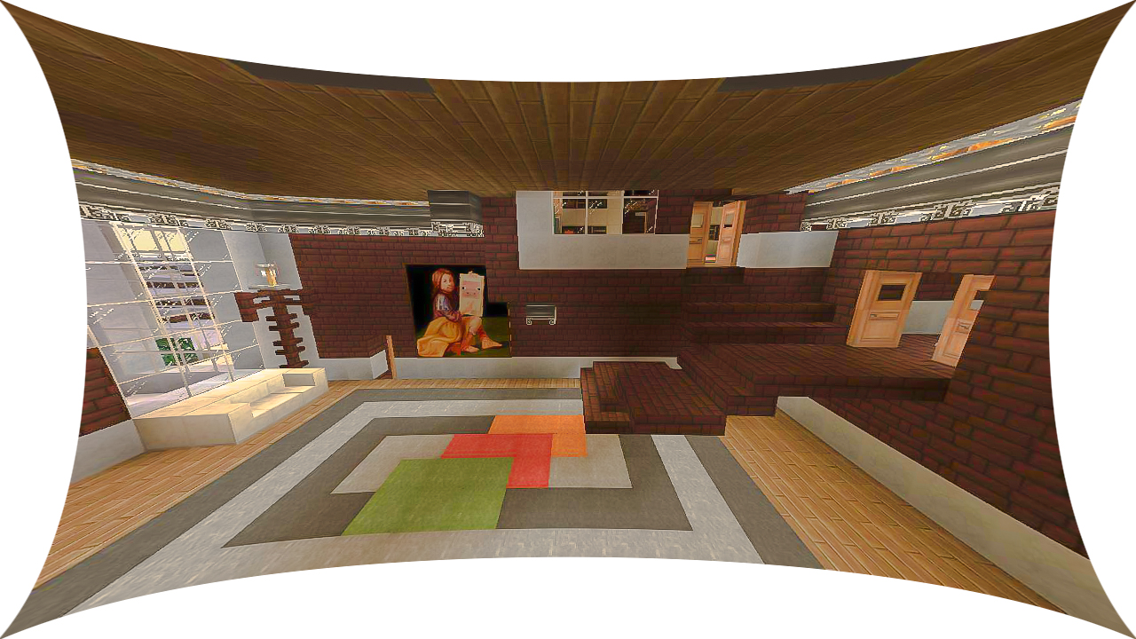 Abstract Cube House Minecraft Map
