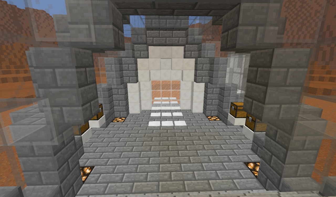 Life on mars solo Build , desertic colonized land Minecraft Map