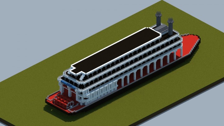 American Queen Steamboat (work in progress) Minecraft Map