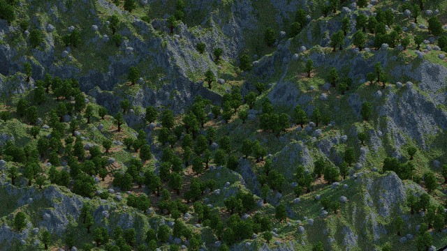 Scarred Ridge [1000 x 1000 Custom Terrain] Minecraft Map