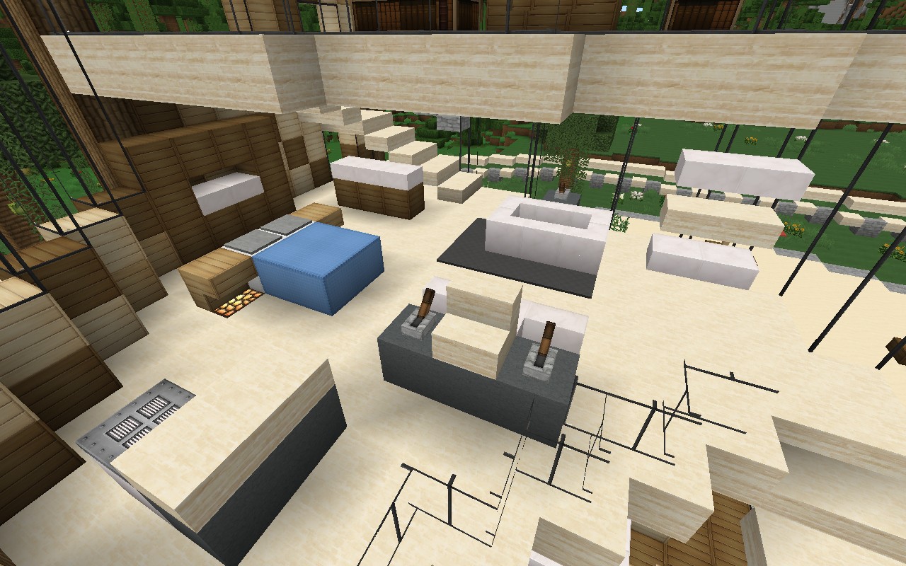 Modern Sandstone Villa - (Full Interior) Minecraft Map