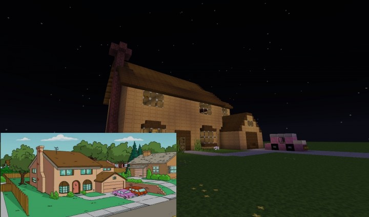 The Simpsons House Minecraft Map