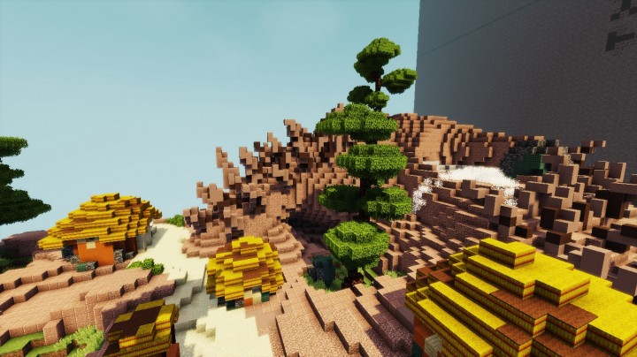 African Houses and Fantasy World [KissMyCreative] Minecraft Project