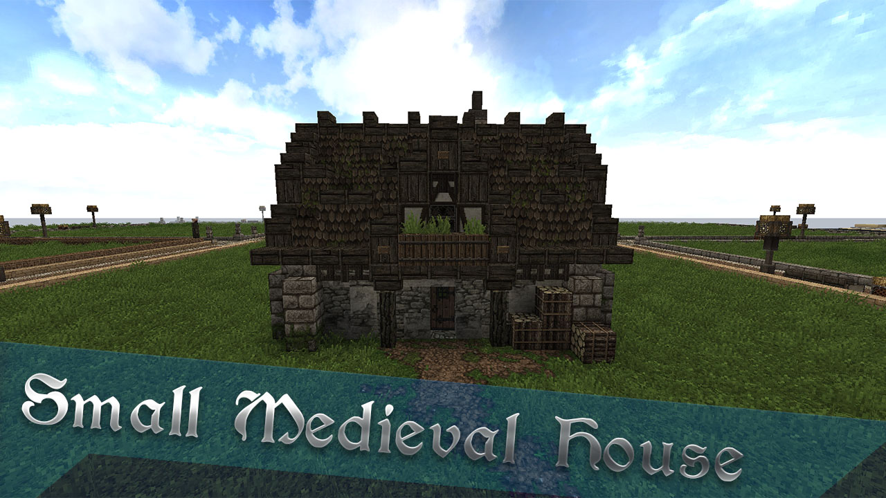 Small Medieval House - Tutorial #WeAreConquest Minecraft Map