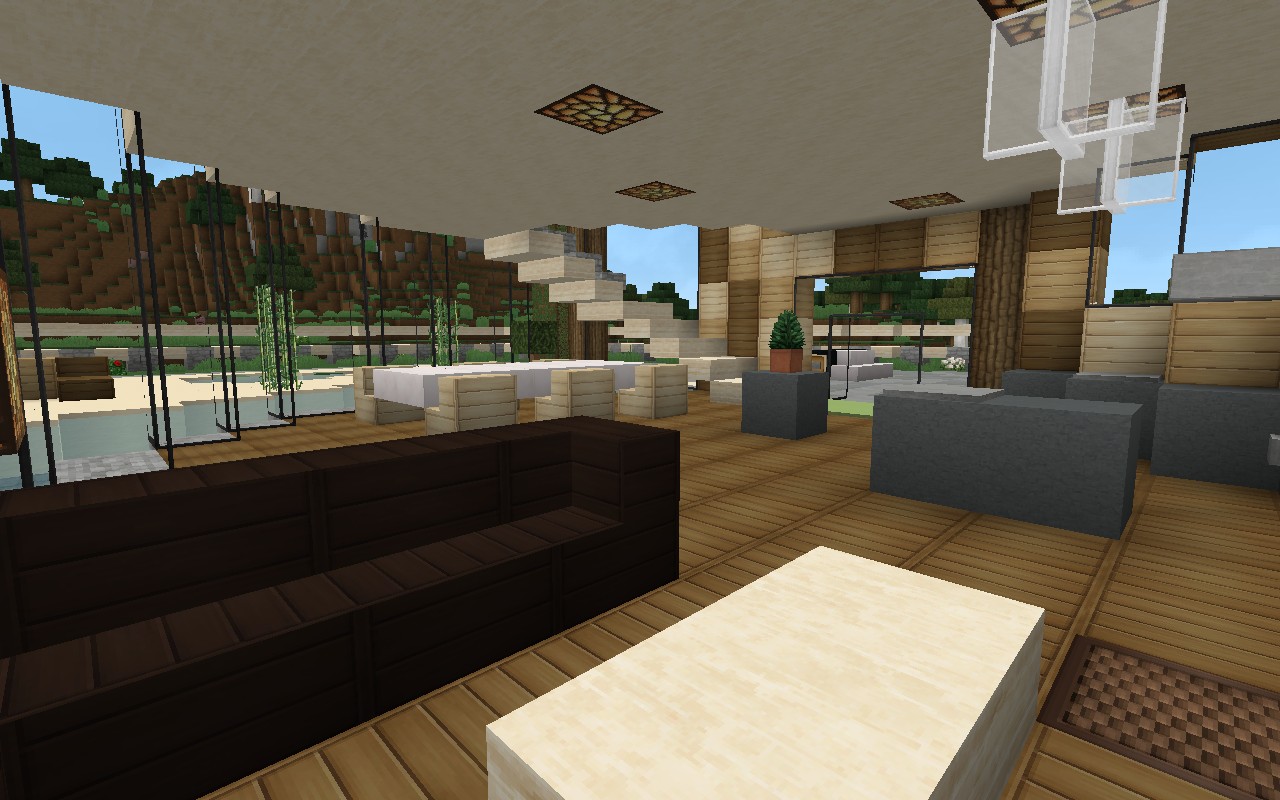 Modern Sandstone Villa - (Full Interior) Minecraft Map