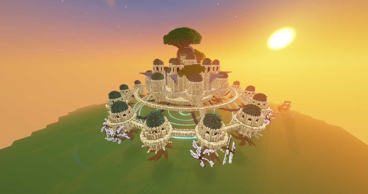 Steampunk Floating Castle Minecraft Map