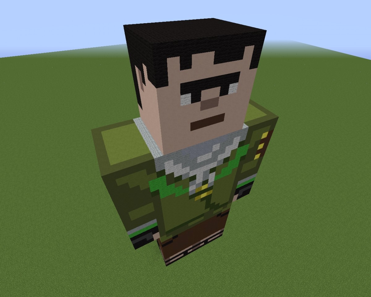 Axel from Minecraft Story Mode original build contest DanTDM Minecraft Map