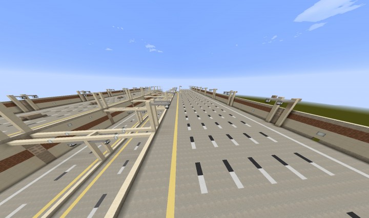 Double Decker Freeway- Interstate 635 Minecraft Map