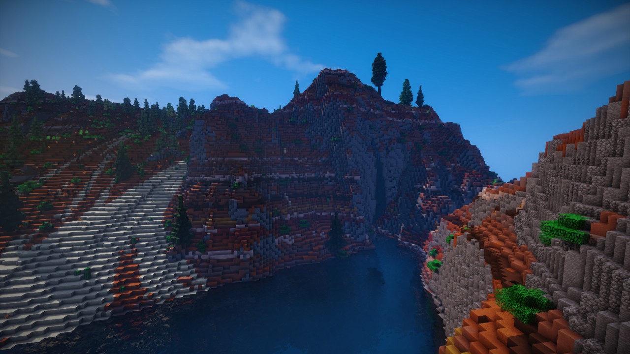 Lush Canyons - 2k x 2k Custom Terrain Minecraft Map